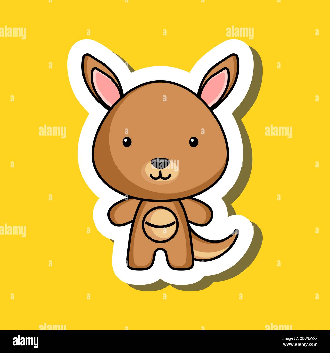 Cute Kangaroo Cartoon