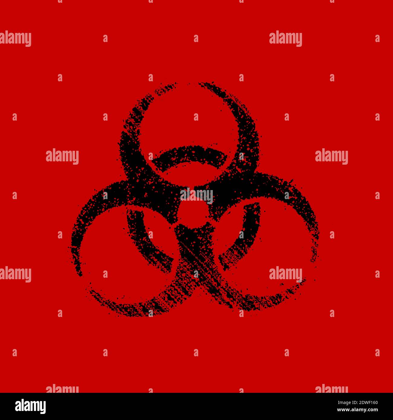 Grunge biohazard mark vector illustration Stock Vector Image & Art - Alamy