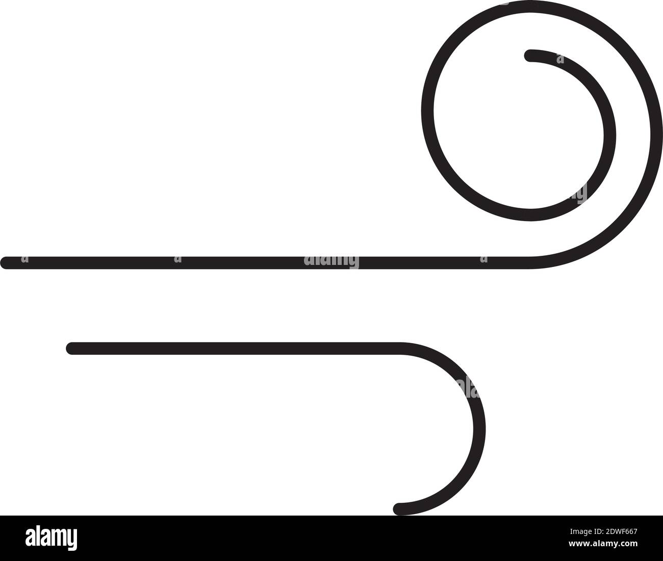 wind weather line style icon vector illustration design Stock Vector ...