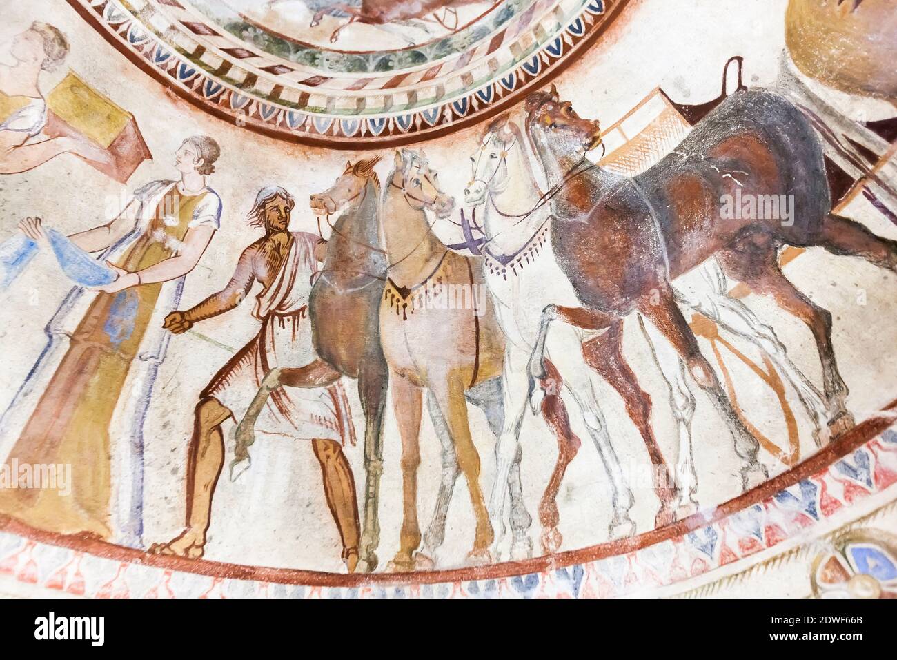 Ancient Paintings, Thracian Tomb of Kazanlak(Replica tomb), The Rose ...