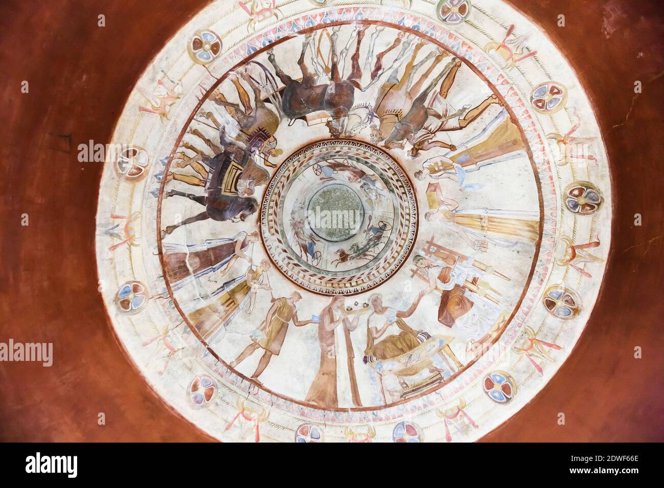 Ancient Paintings, Thracian Tomb of Kazanlak(Replica tomb), The Rose ...