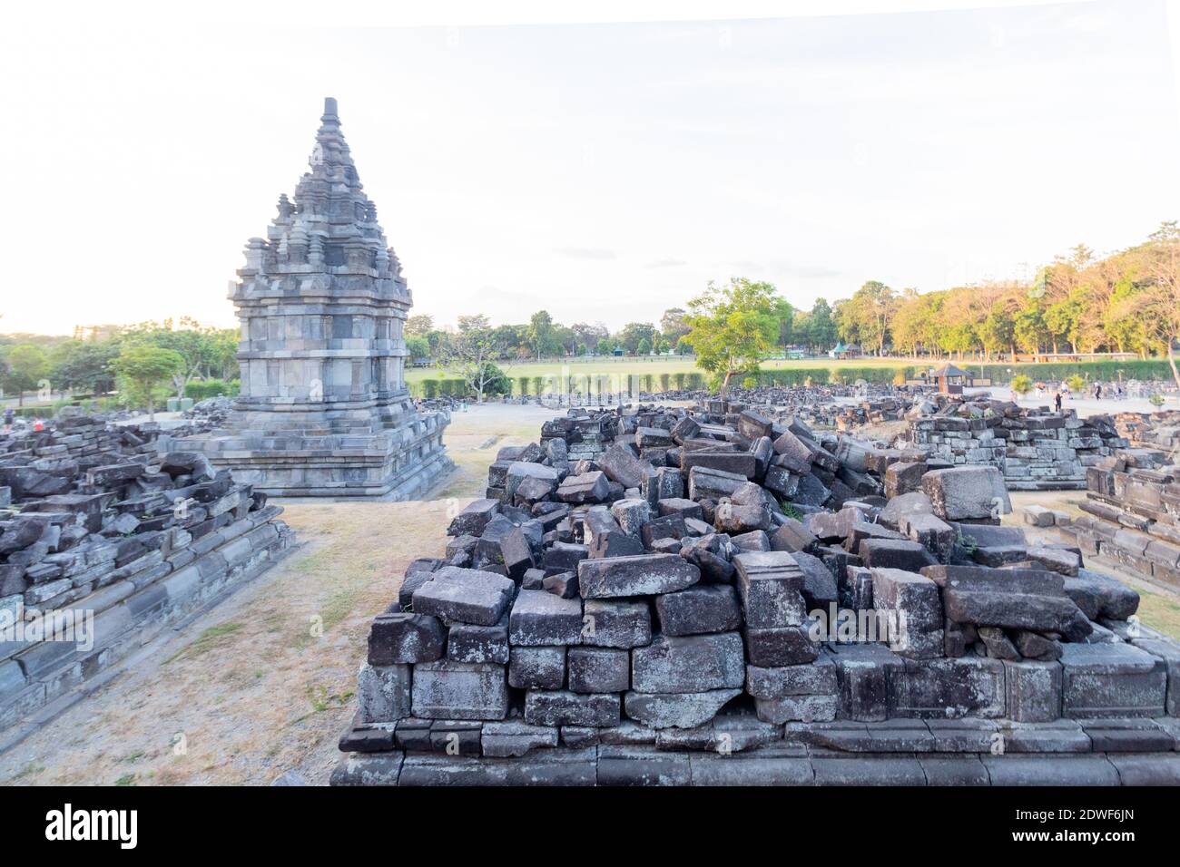 The ancient Prambanan Temple in Java, Indoenesia Stock Photo - Alamy