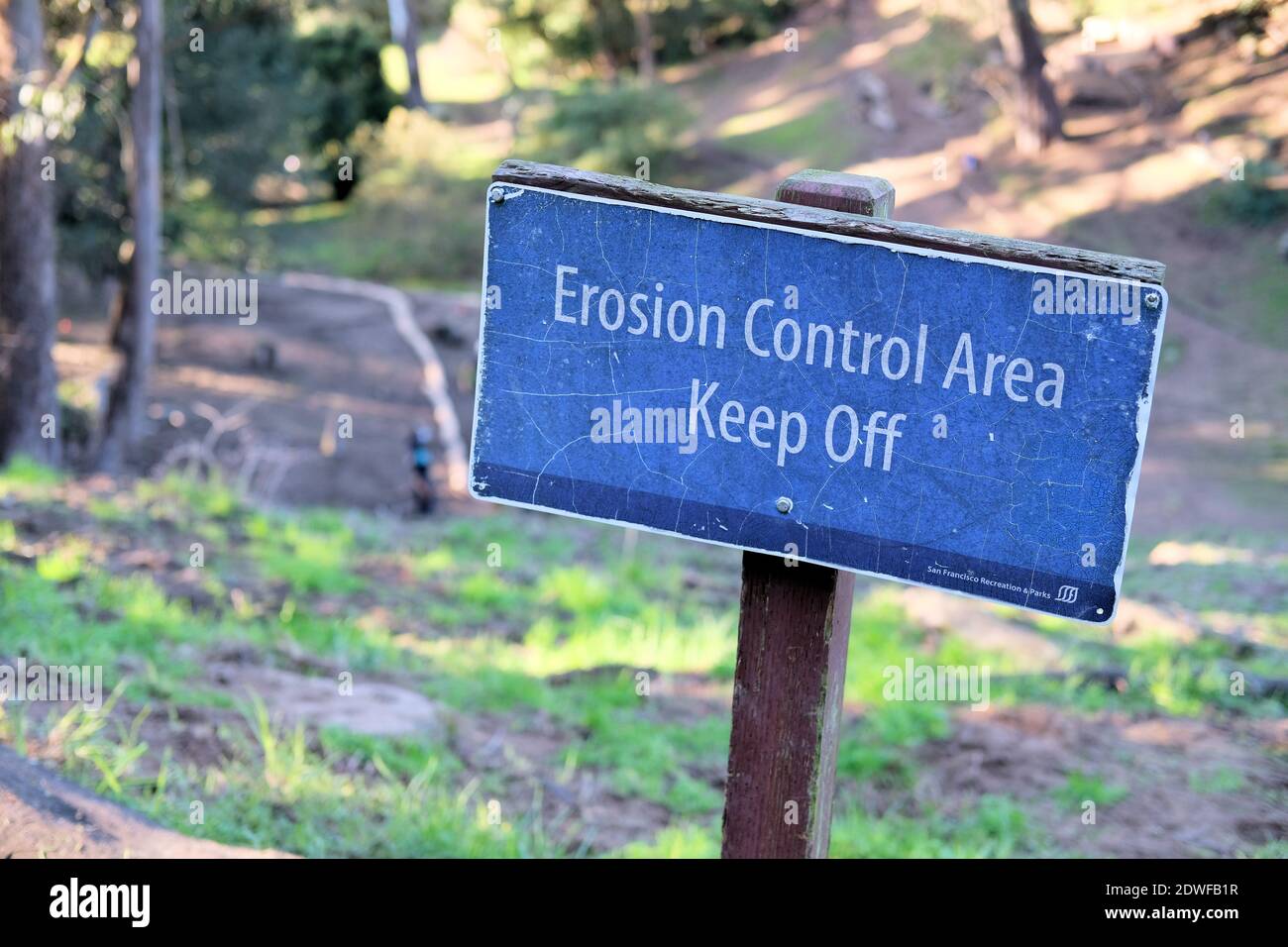 Sign conservation area erosion control hi-res stock photography and ...