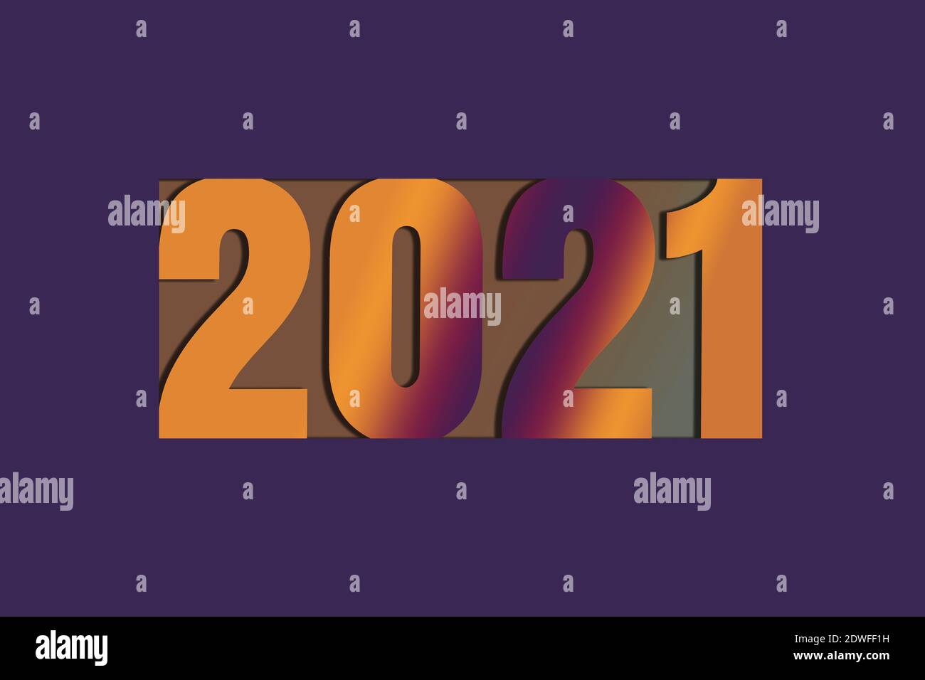 New Year 2021. Happy new year 2021 wording with modern concept Stock ...