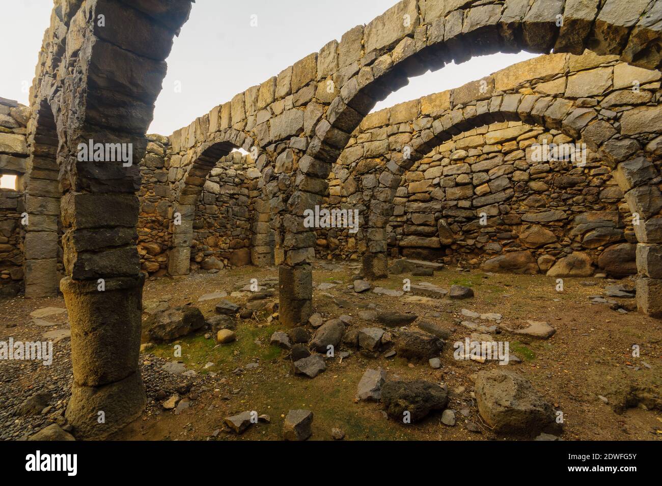 View of an ancient house with arches (dated 14-15th century) in ...