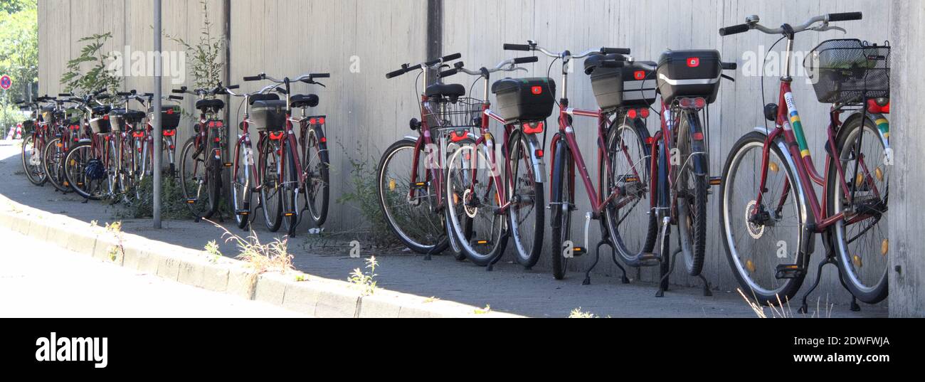 Wheel Bicycle Rack Footpath Bicycle Rack High Resolution Stock ...