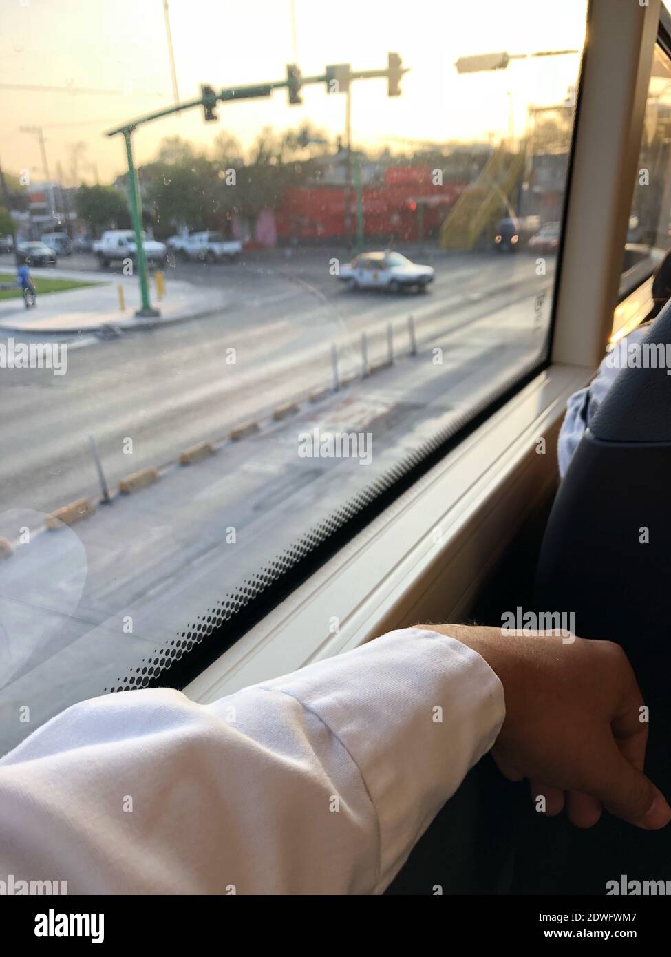 Hand in train window hi-res stock photography and images - Alamy