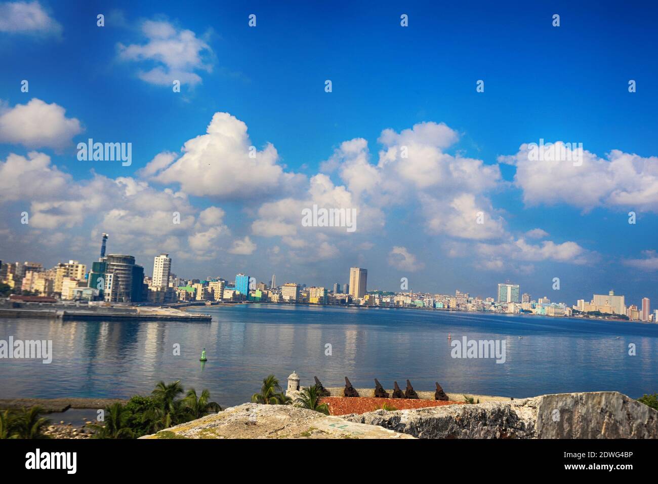 Havana, Cuba downtown skyline at dusk Stock Photo - Alamy