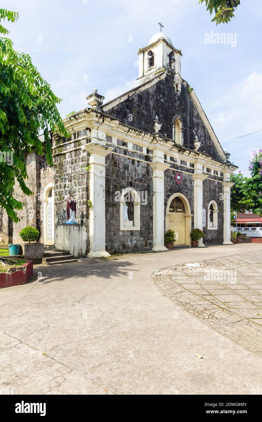 Facade of Labo Parish Church in Camarines Norte, Philippines Stock ...