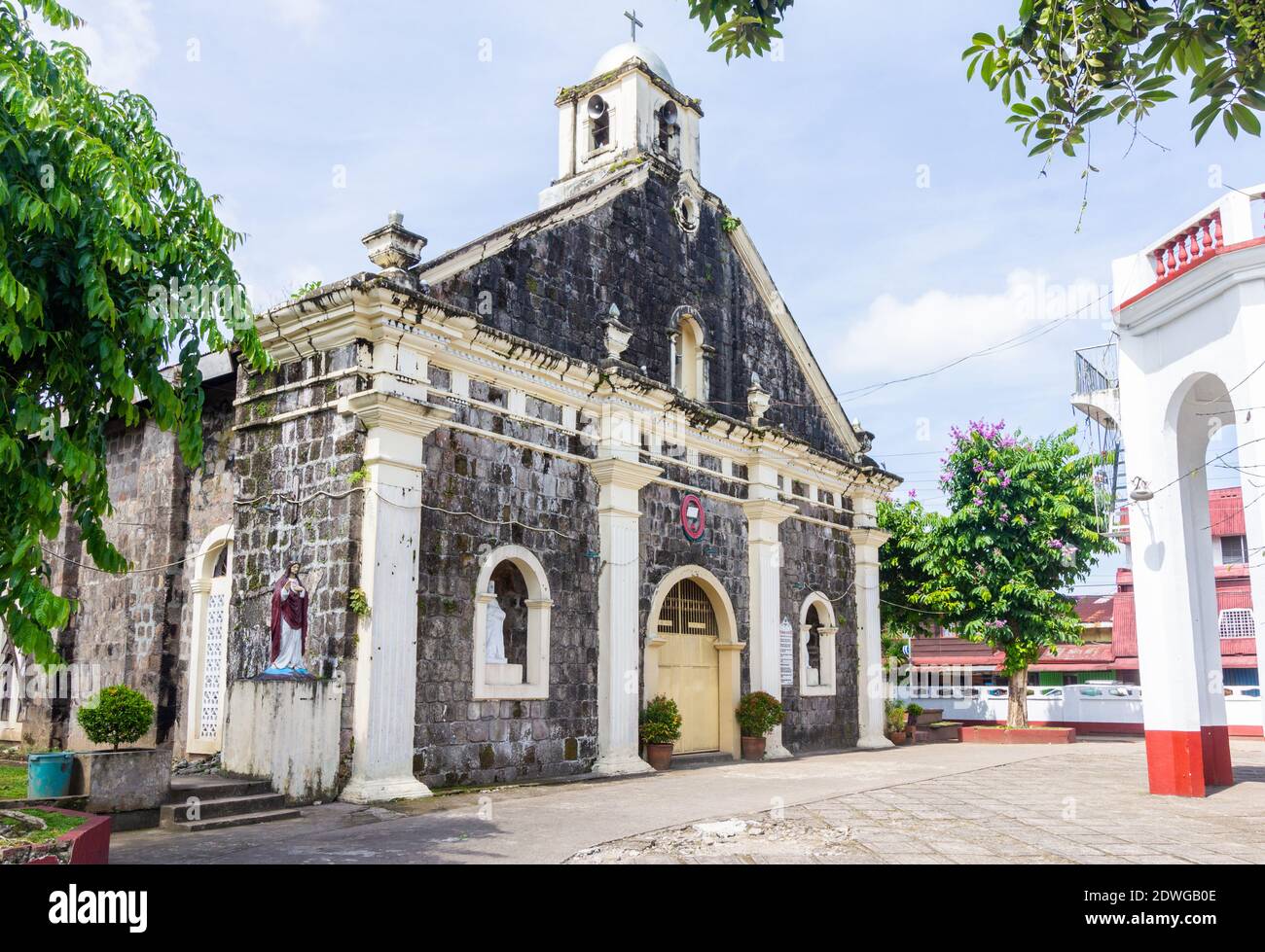 Facade of Labo Parish Church in Camarines Norte, Philippines Stock ...