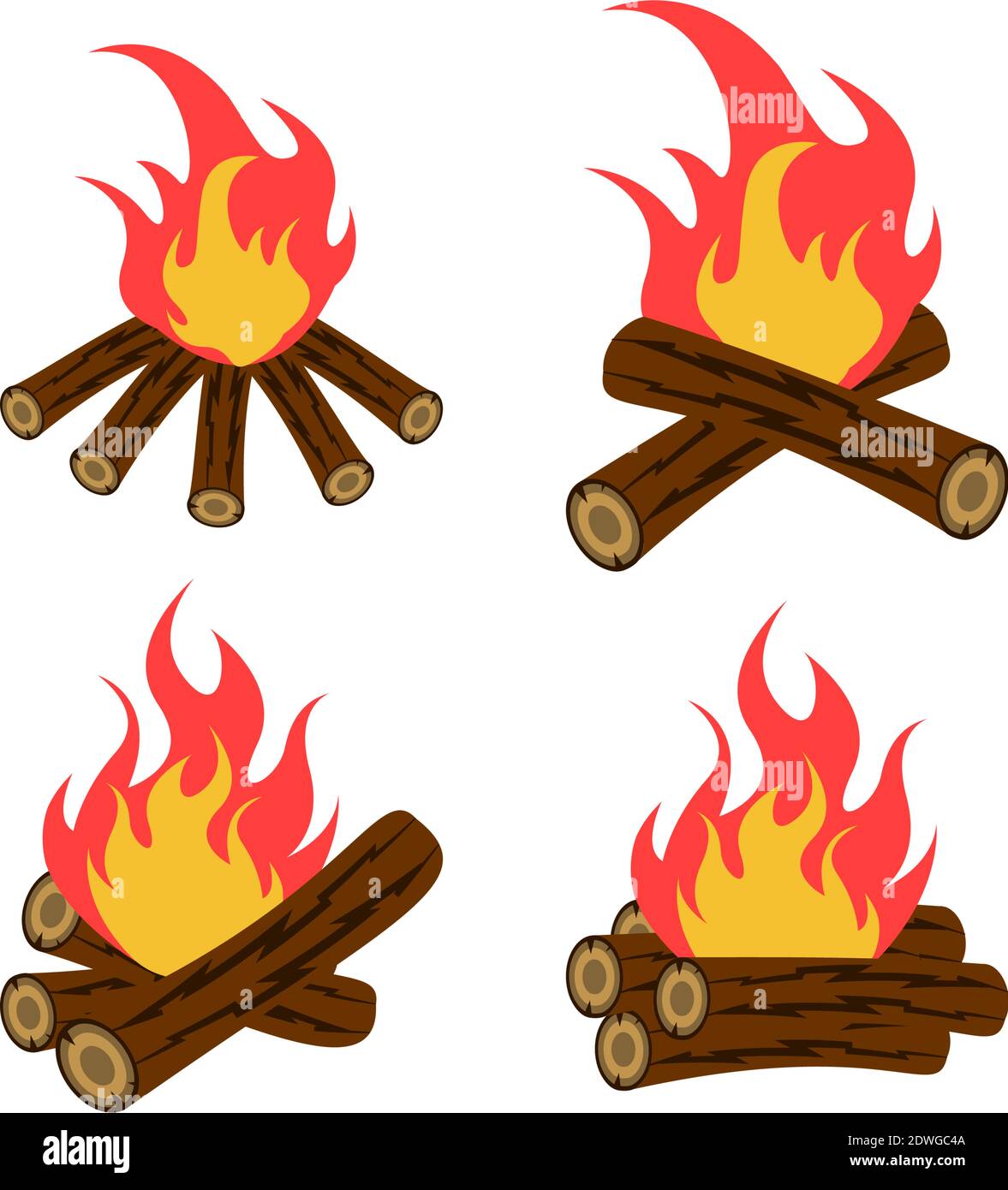 Bonfire icon design template vector isolated illustration Stock Vector ...