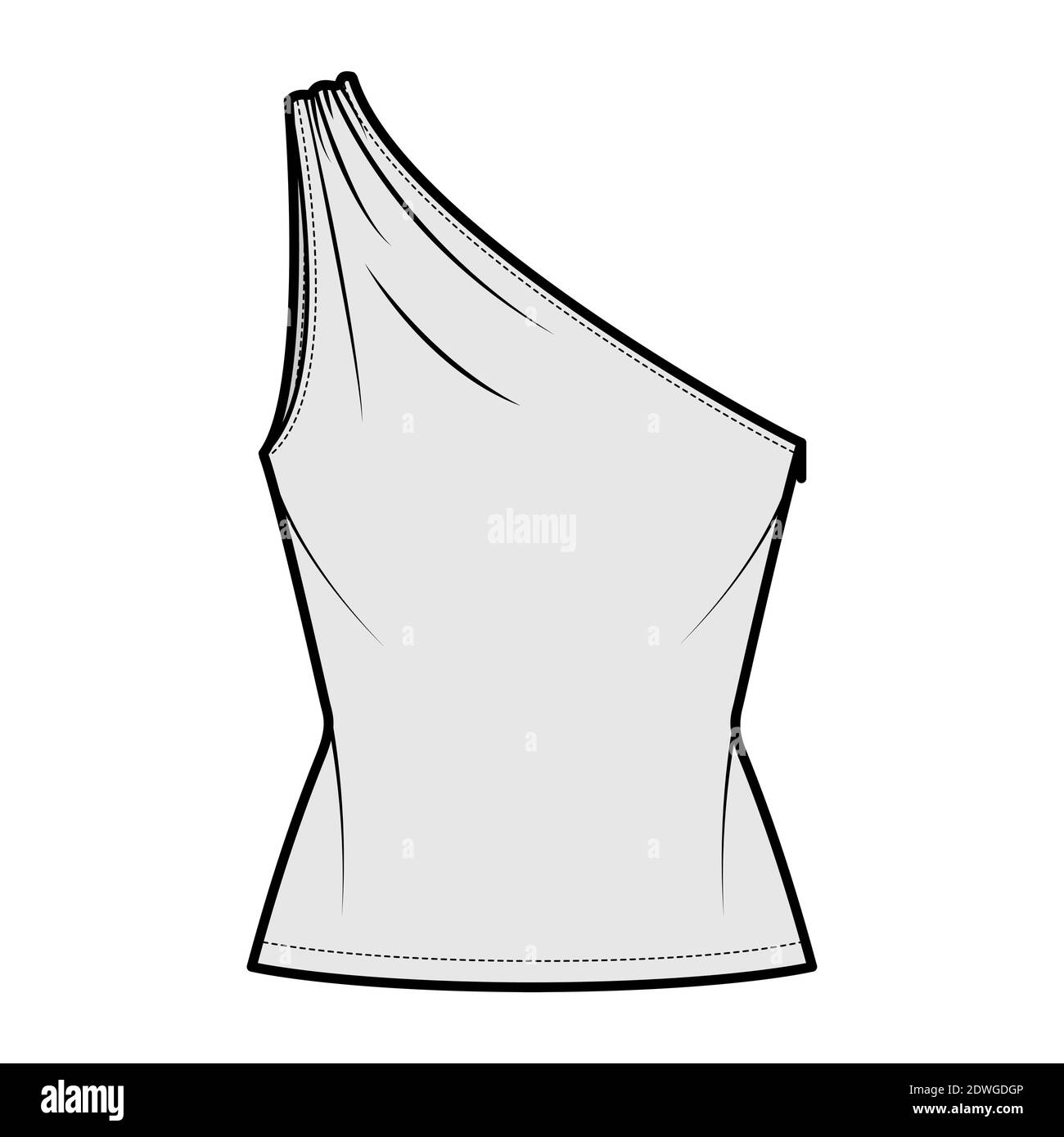 Grey tunic top Stock Vector Images - Alamy