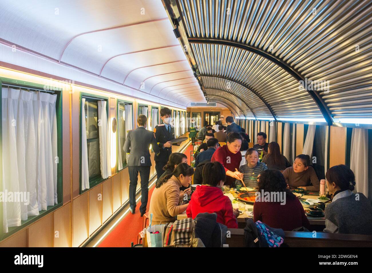 Train theme restaurant hi-res stock photography and images - Alamy