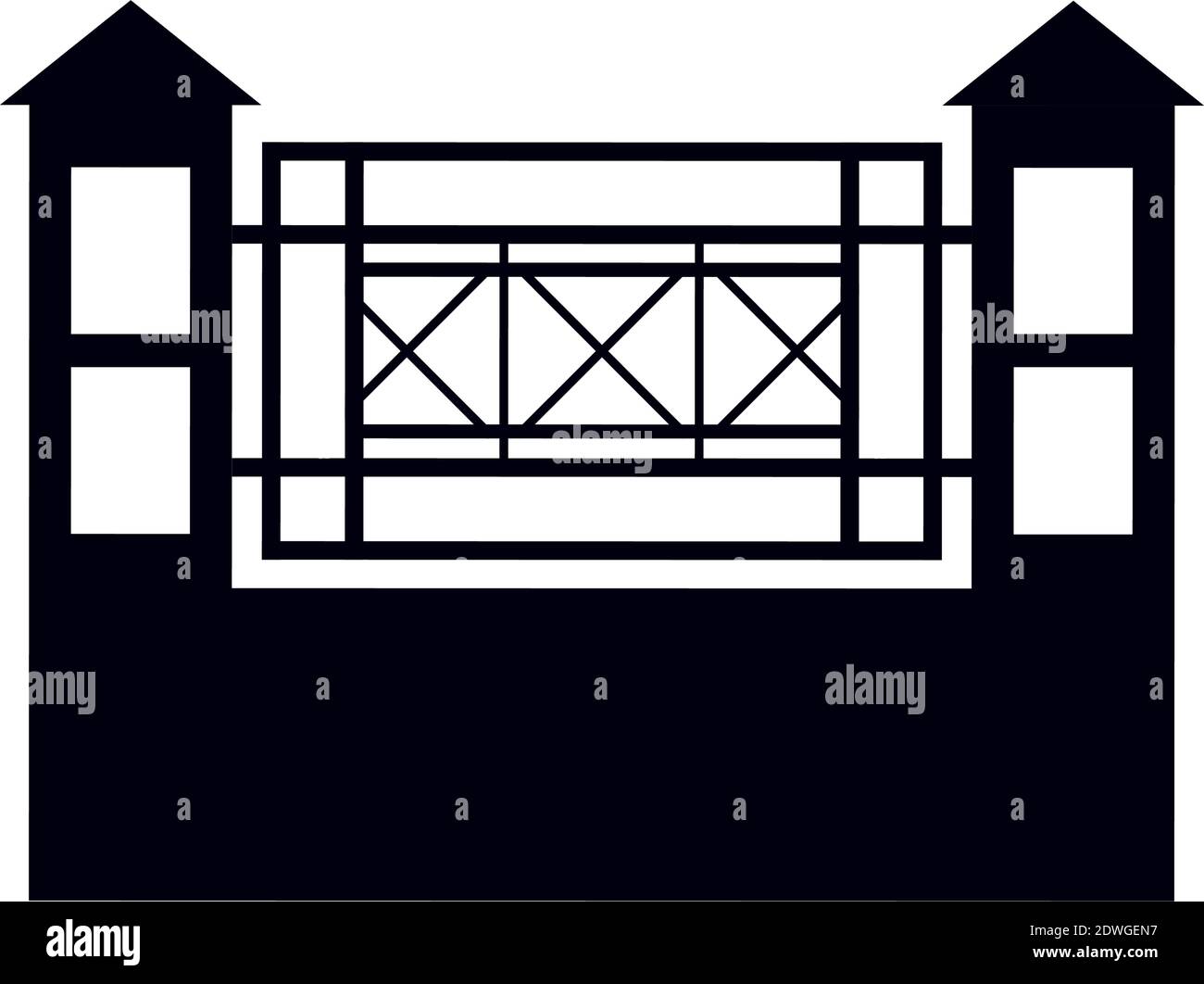Timber farm gate Cut Out Stock Images & Pictures - Alamy