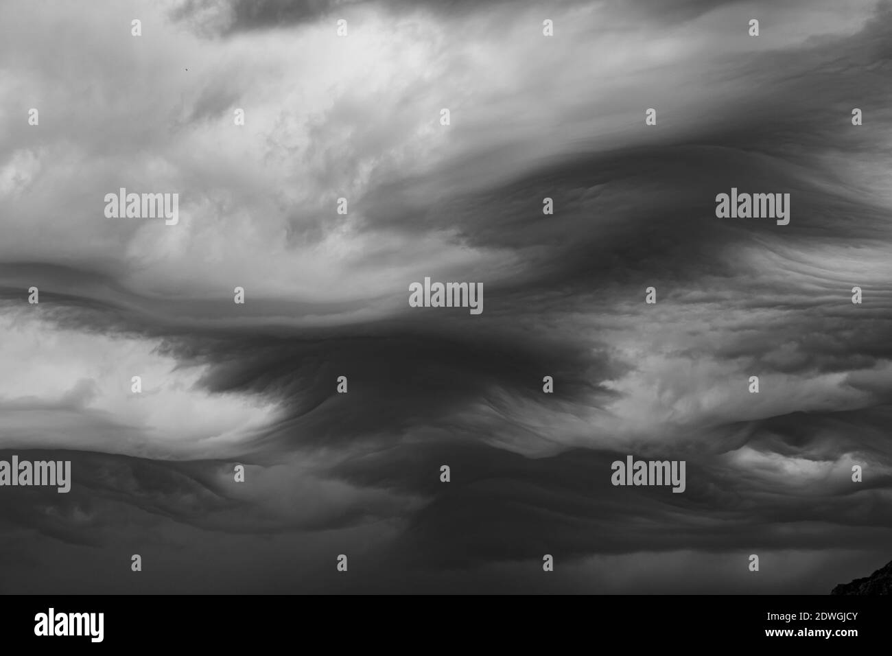 Thunder clouds Black and White Stock Photos & Images - Alamy