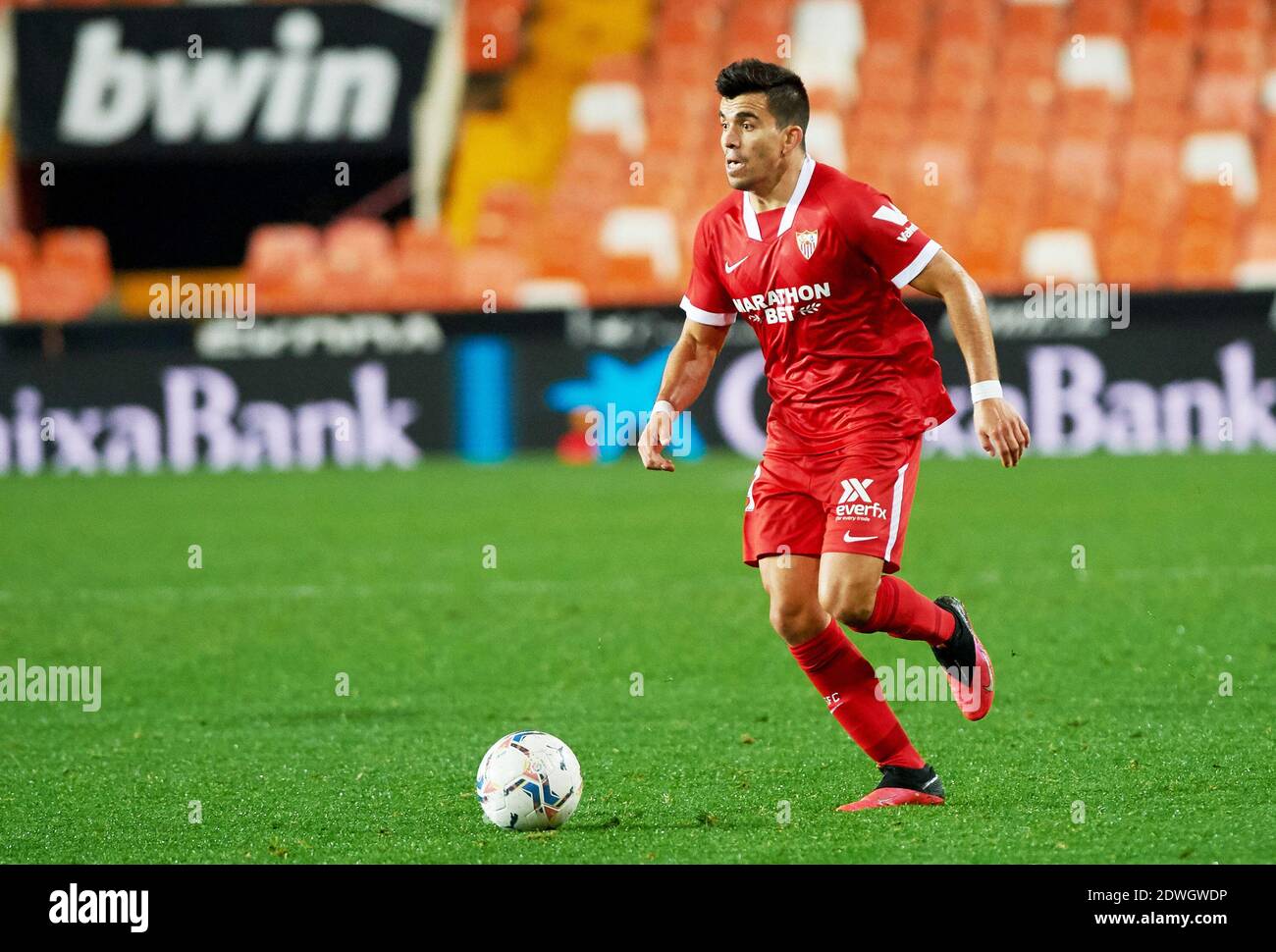Marcos Javier Acuna of Sevilla during the Spanish championship La Liga ...