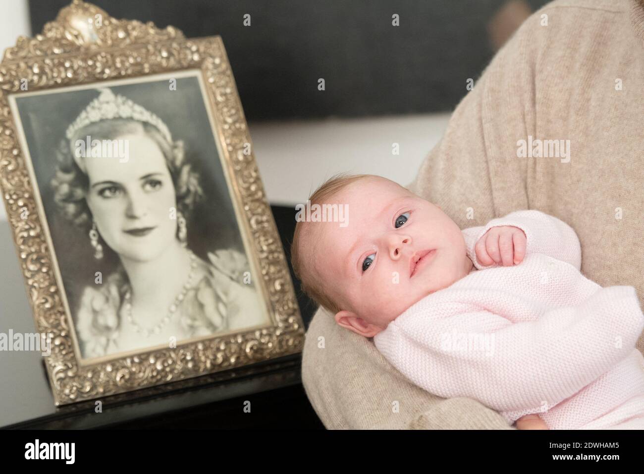 Exclusive - Prince Leka of the Albanians presents his newborn, Princess ...