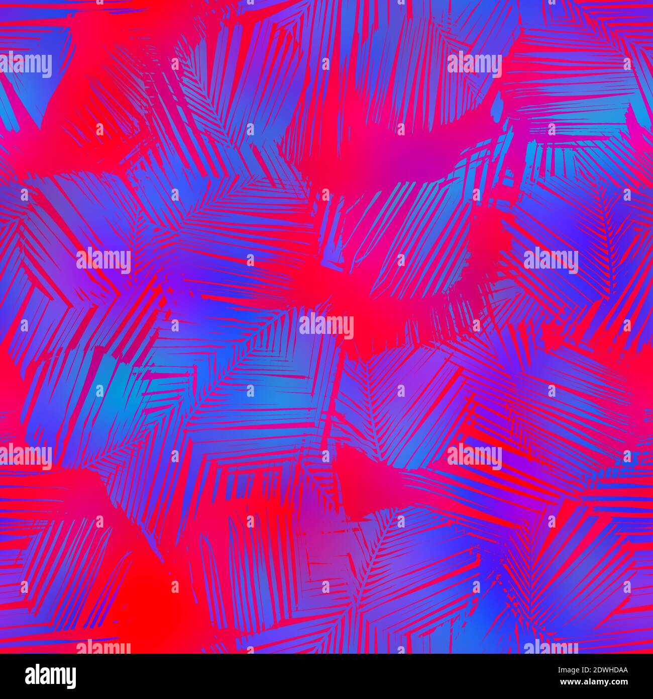 Seamless intense red and blue leaf pattern Stock Photo - Alamy