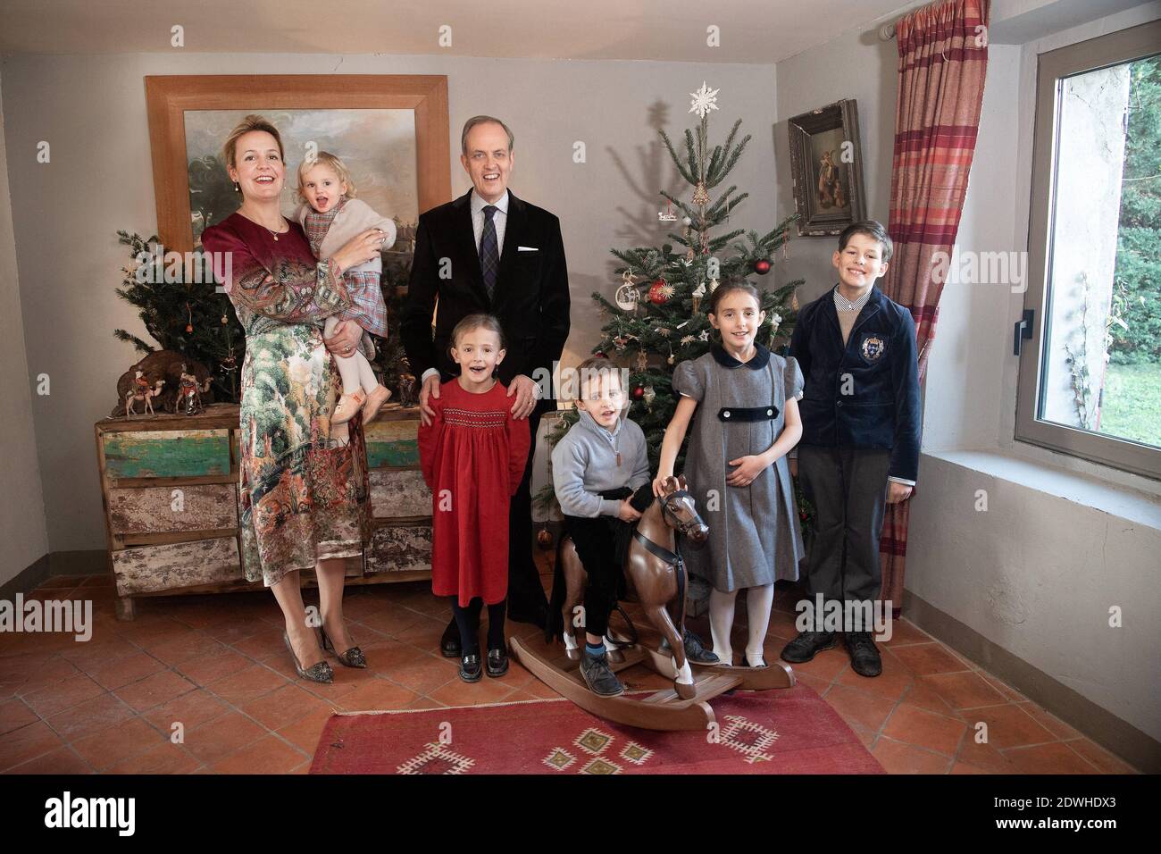 Exclusive - Prince Jean of France, Count of Paris with his wife ...