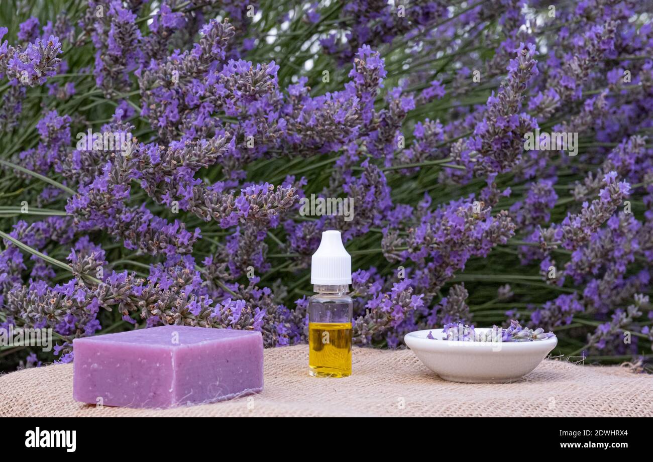 Lavender products hi-res stock photography and images - Alamy