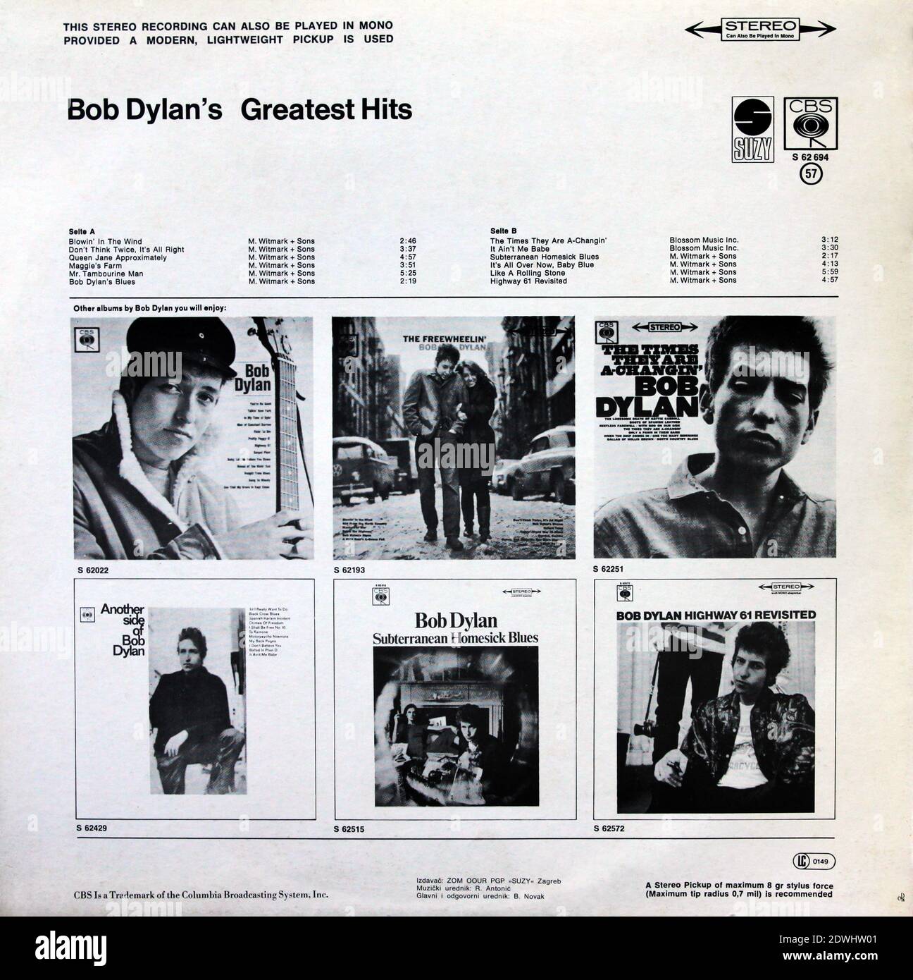 Bob dylan and music retrospective hi-res stock photography and images ...