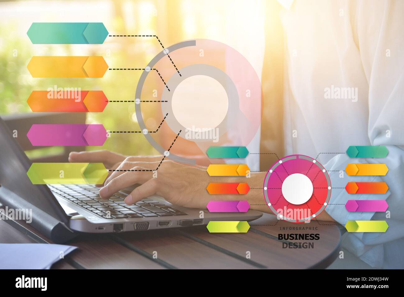 People infographic icon flat illustration hi-res stock photography and ...