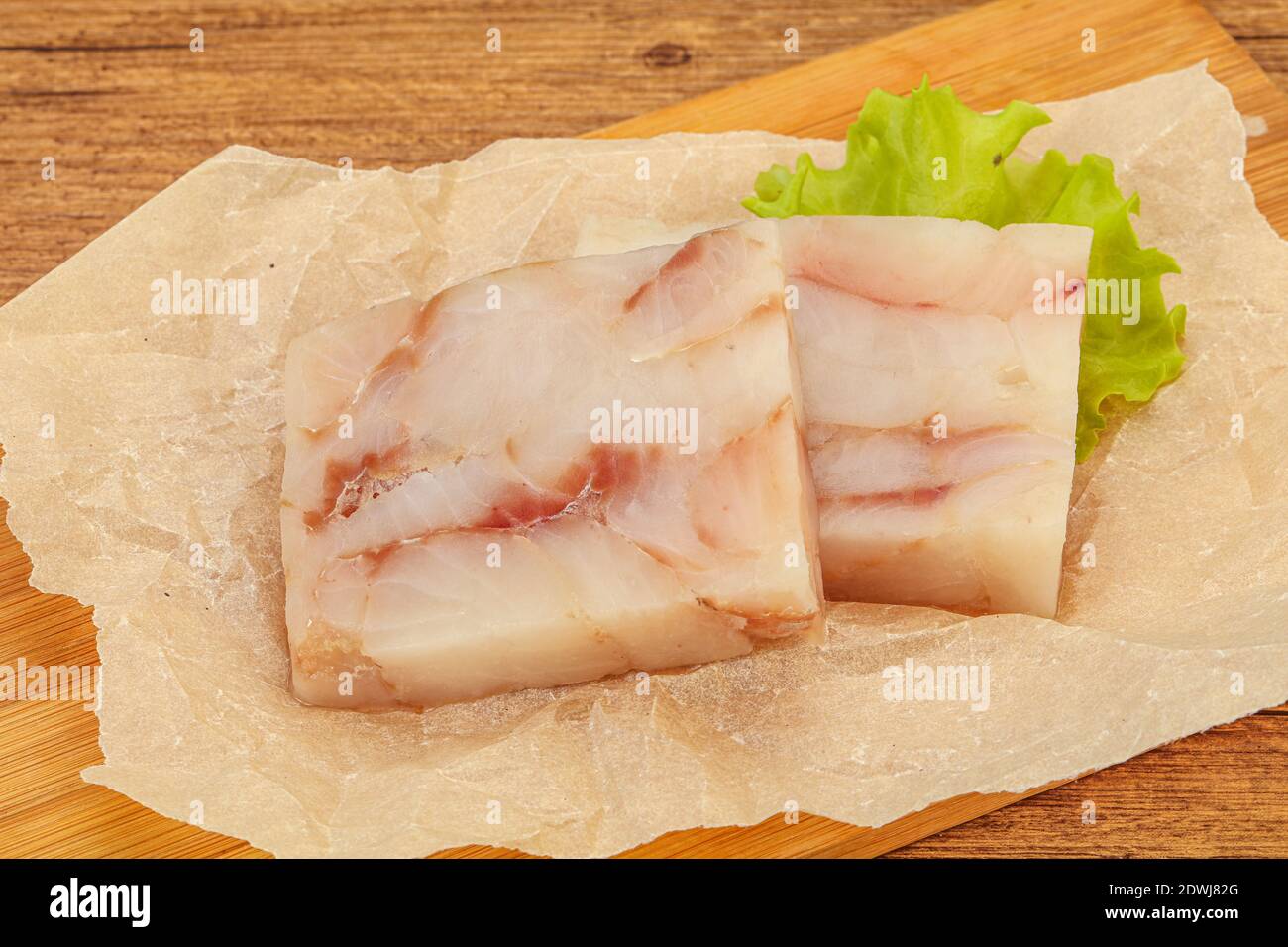Raw dietary pollock fish fillet for cooking Stock Photo - Alamy