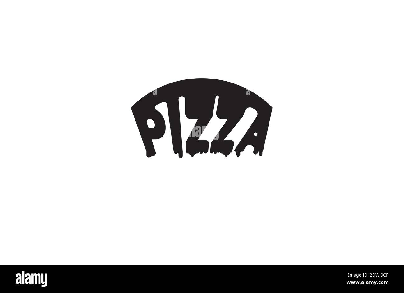 Pizza slice logo Cut Out Stock Images & Pictures - Alamy