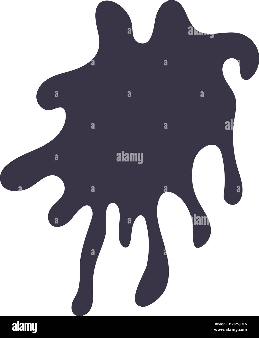 splash form drip ink blot flat style vector illustration design Stock ...