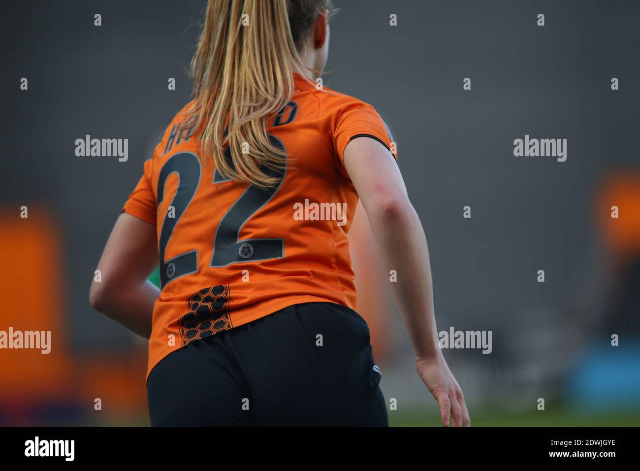 Amelia Hazard (#22 London Bees) looks on during the FA Women’s Super ...