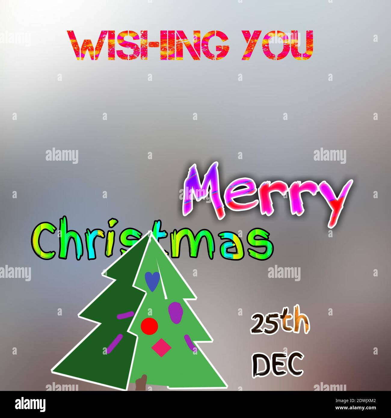 Christmas Greeting Illustration made with the help of graphics editing ...