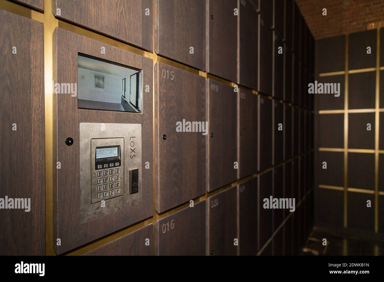 Illustration picture shows new lockers pictured during a press moment ...