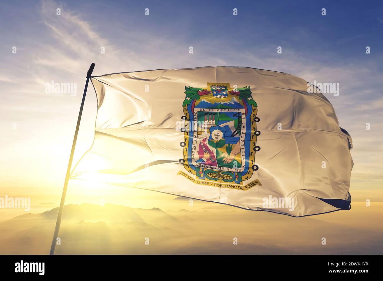 Flag of puebla hi-res stock photography and images - Alamy