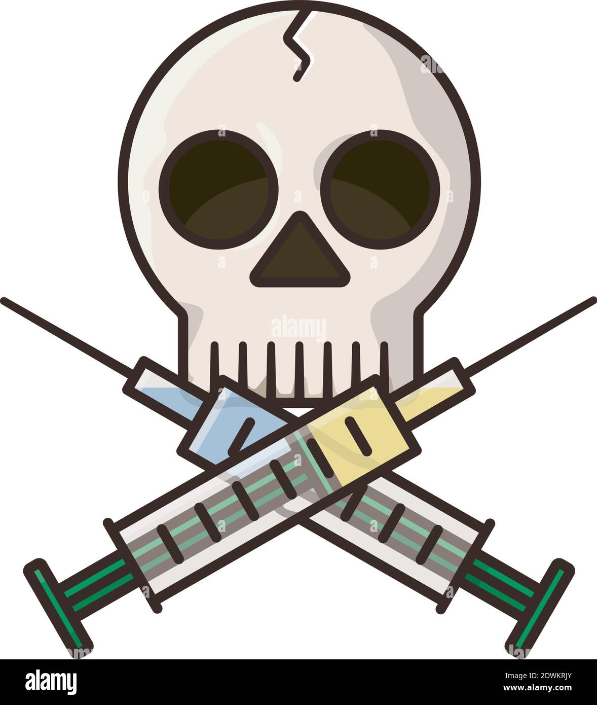 Crossed syringes Stock Vector Images - Alamy