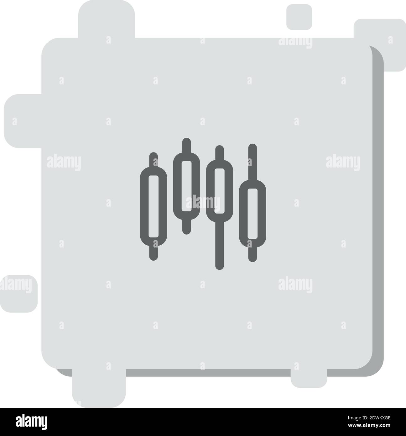 candlestick vector icon modern simple vector illustration Stock Vector ...