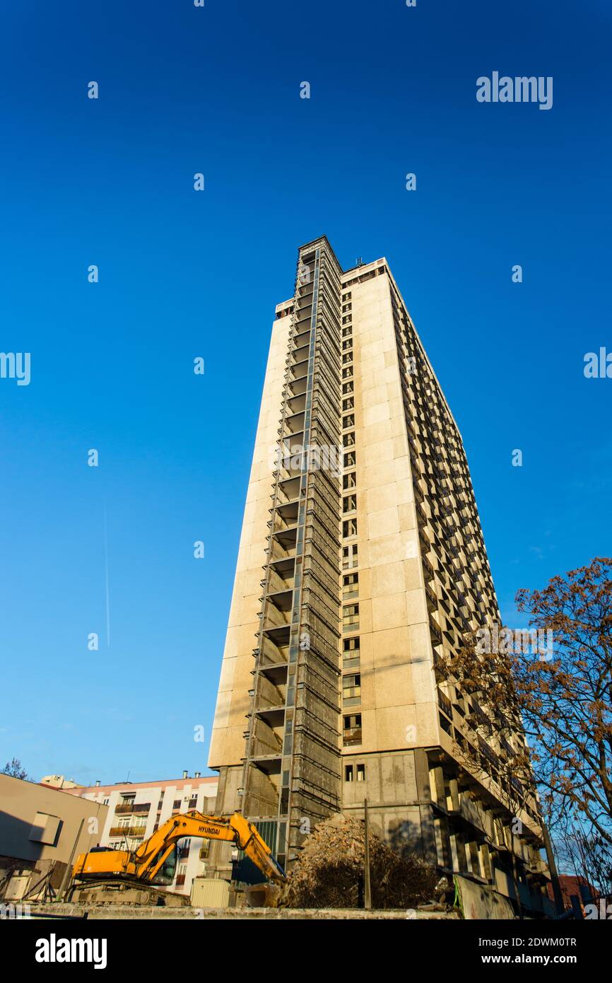 PECS - DECEMBER 10 : Demolishing the 25 floor building on 10 December ...
