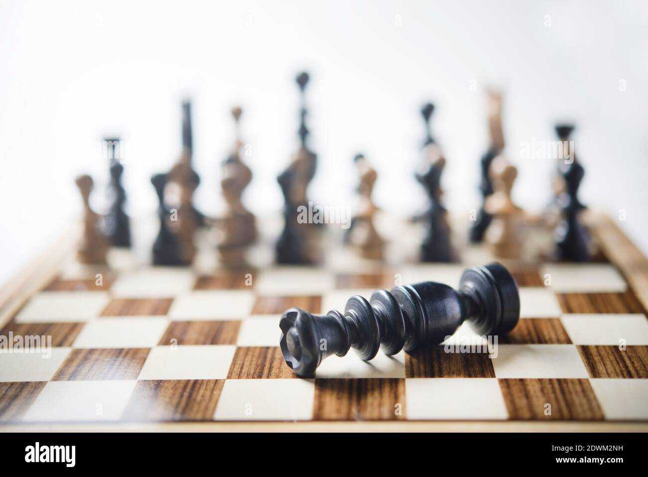 Businesswoman thinking how to play chess concept business strategy for ...