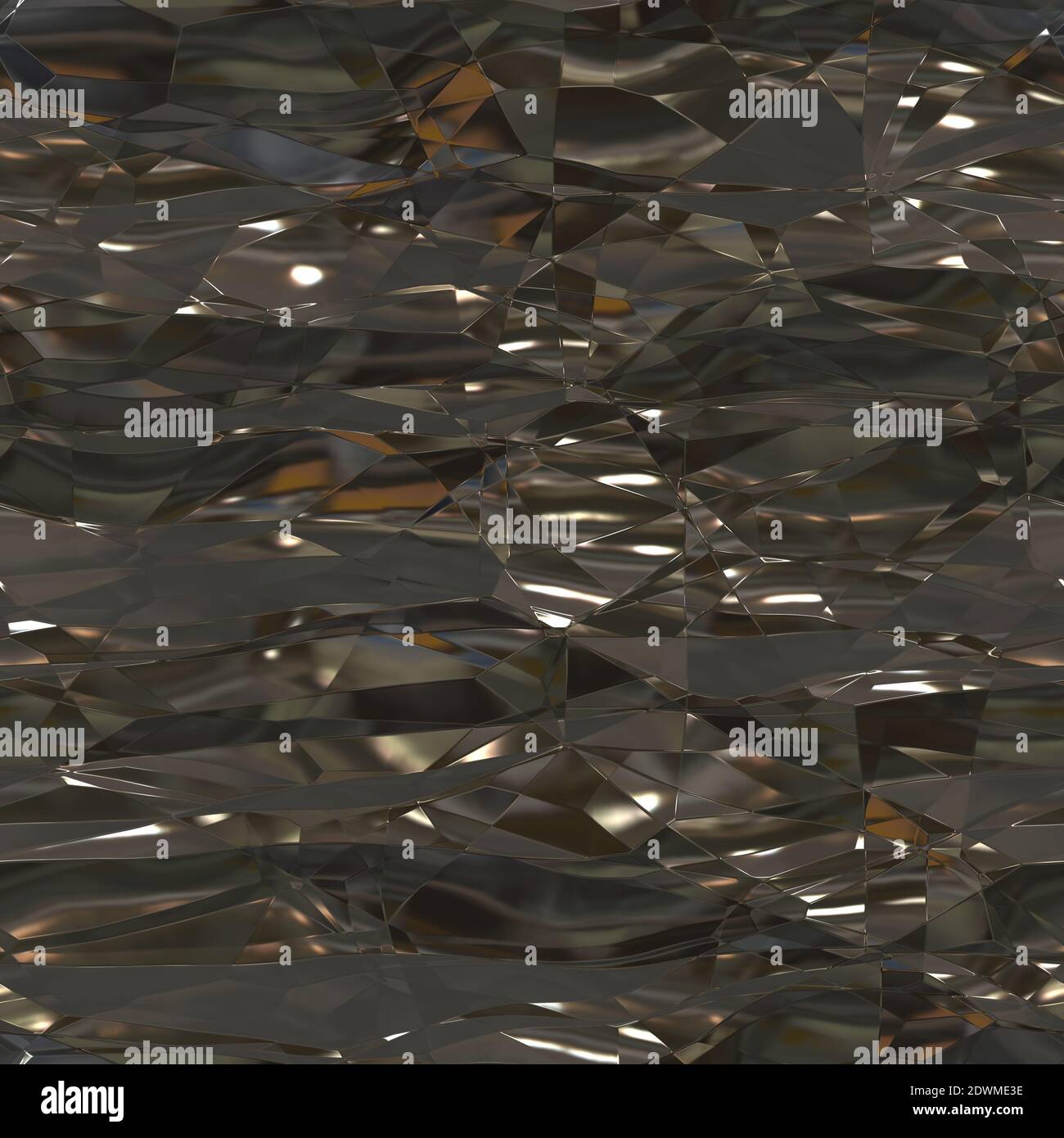 Seamless texture of crumpled metalllic foil as background. Tileable ...