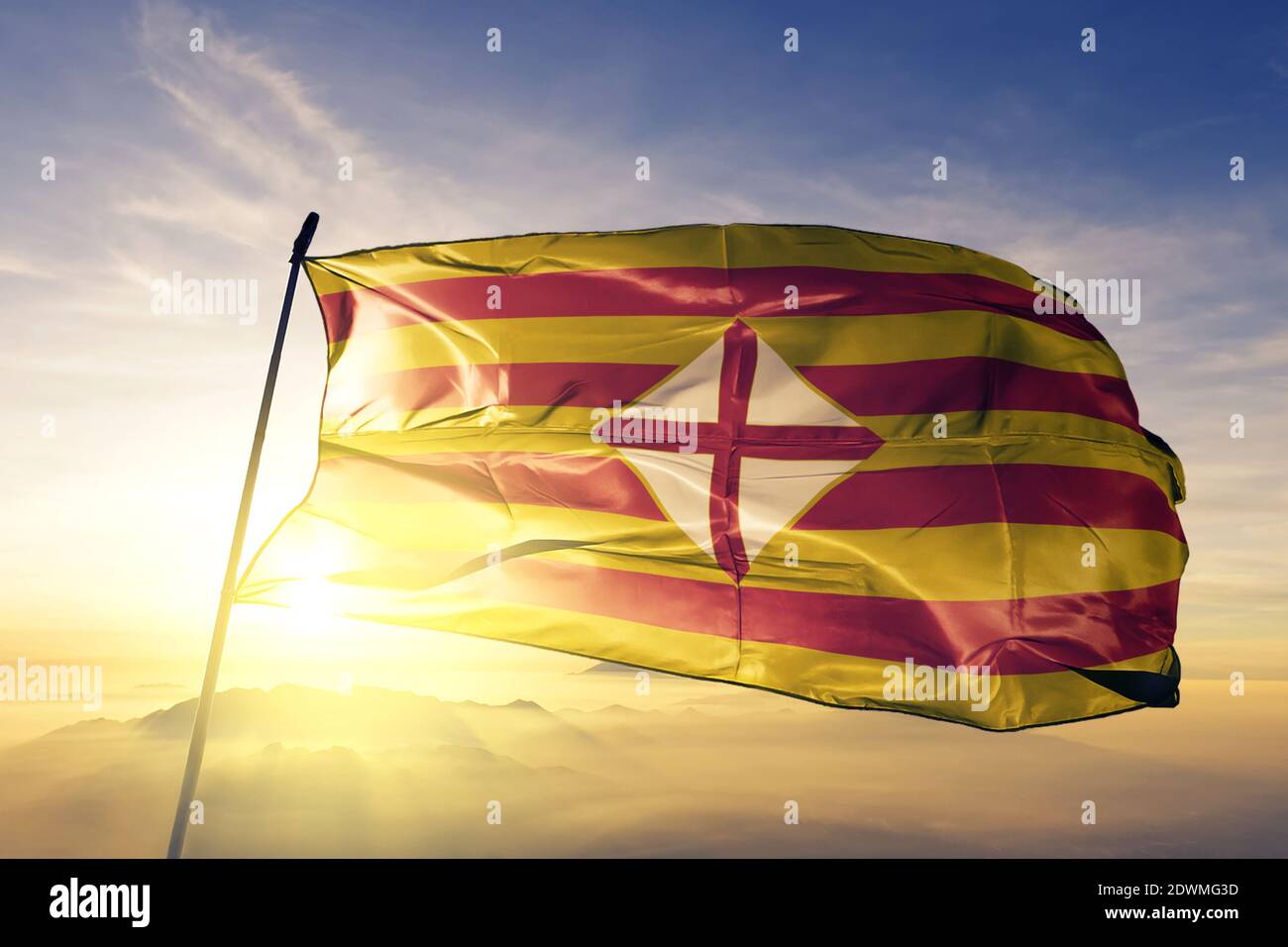 Official flag of barcelona hi-res stock photography and images - Alamy