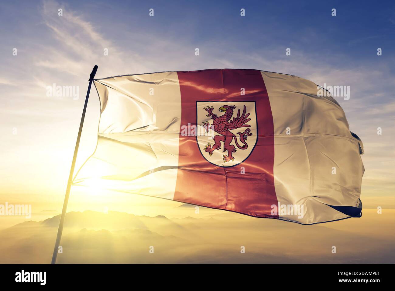 Flag coat arms pomeranian voivodeship hi-res stock photography and ...