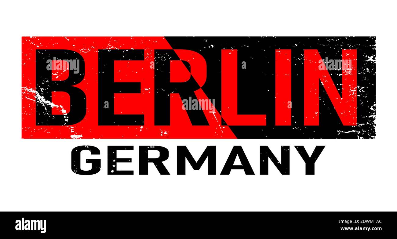 Vector illustration Berlin, Germany. Typography, t-shirt graphics ...