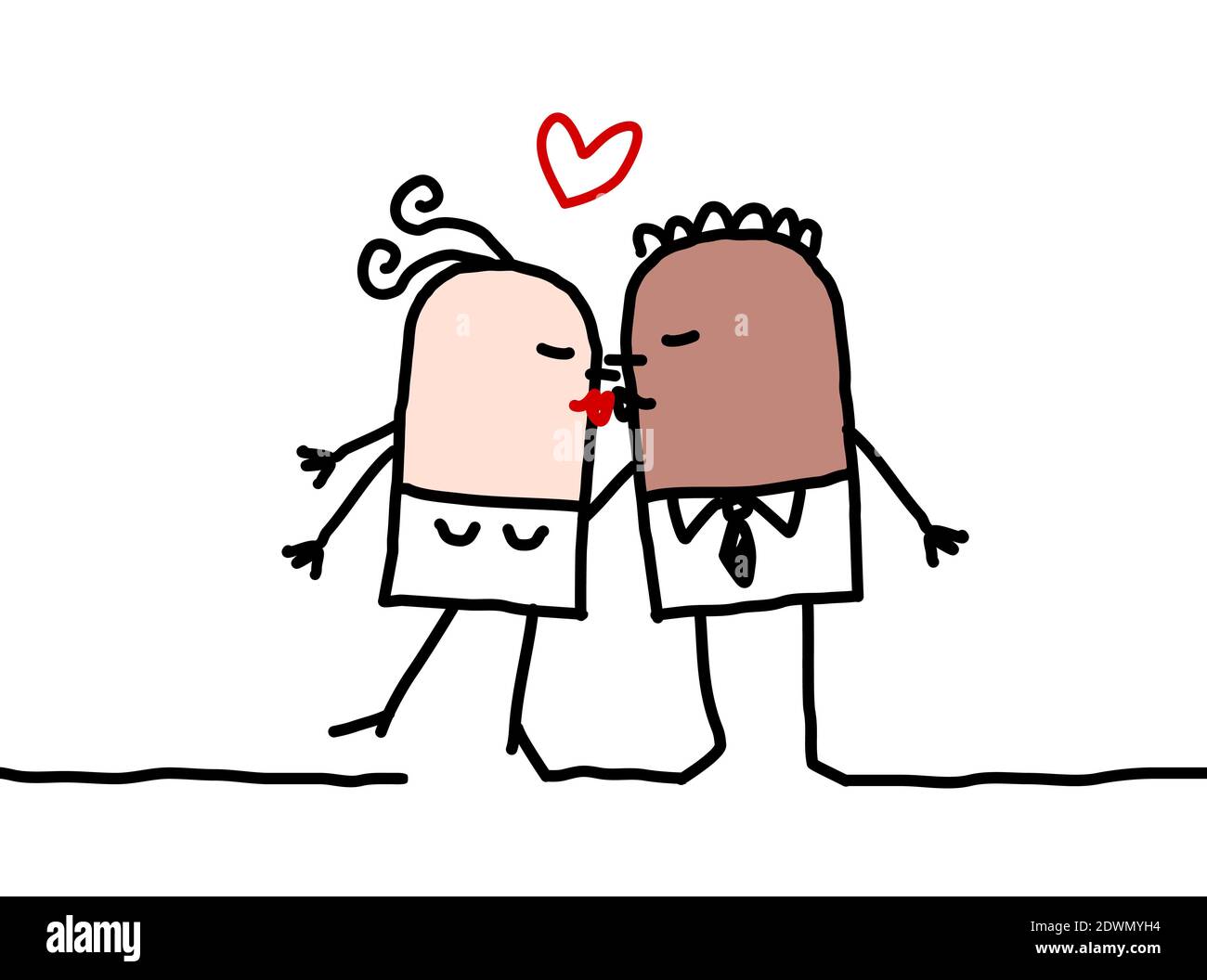 Kissing kiss Stock Vector Images - Alamy