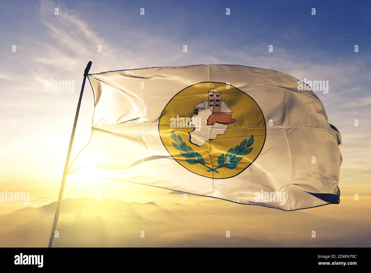 Flag of andorra waving hi-res stock photography and images - Alamy
