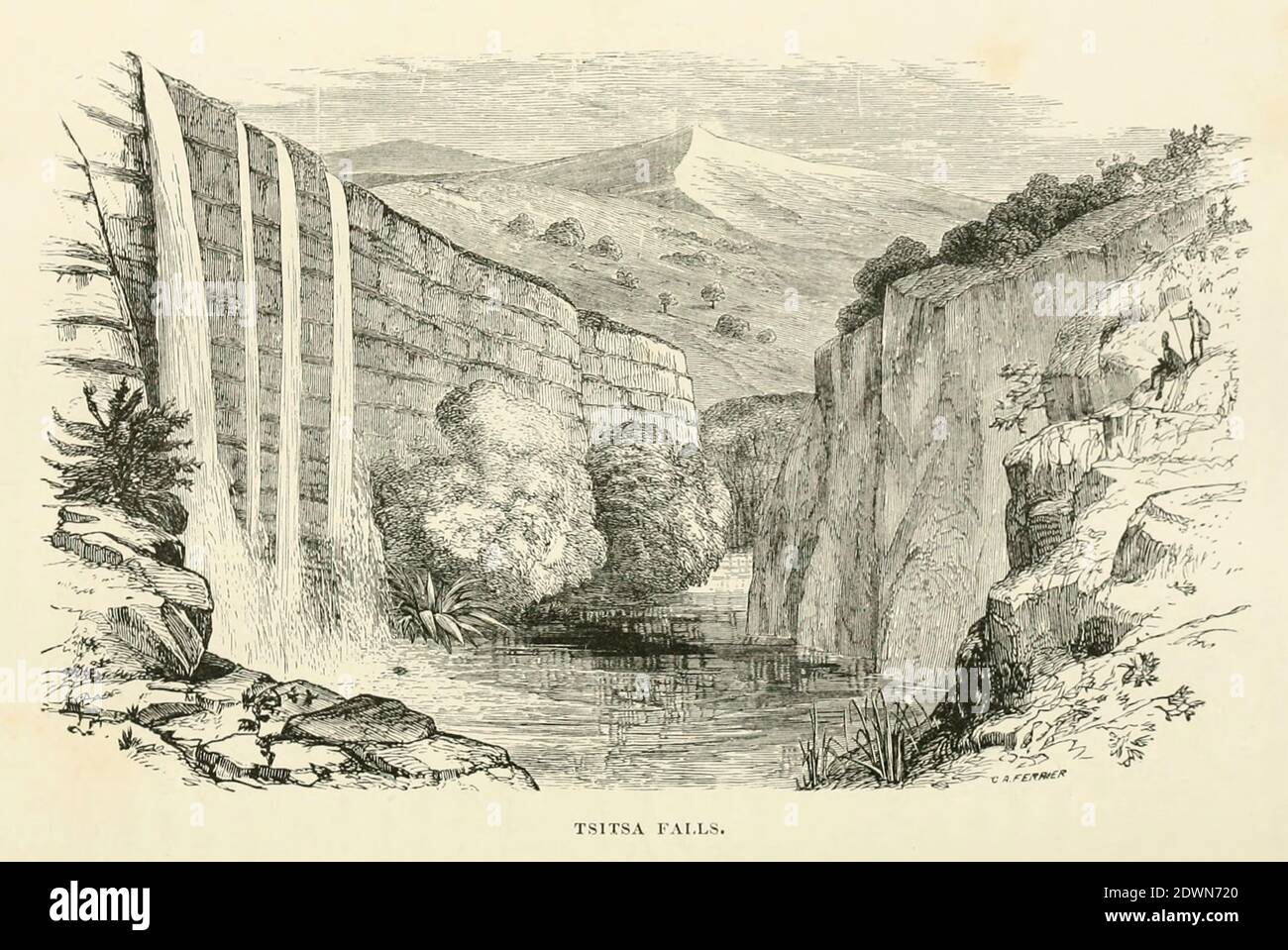Tsitsa Falls [a river in the Eastern Cape Province, South Africa]. From ...