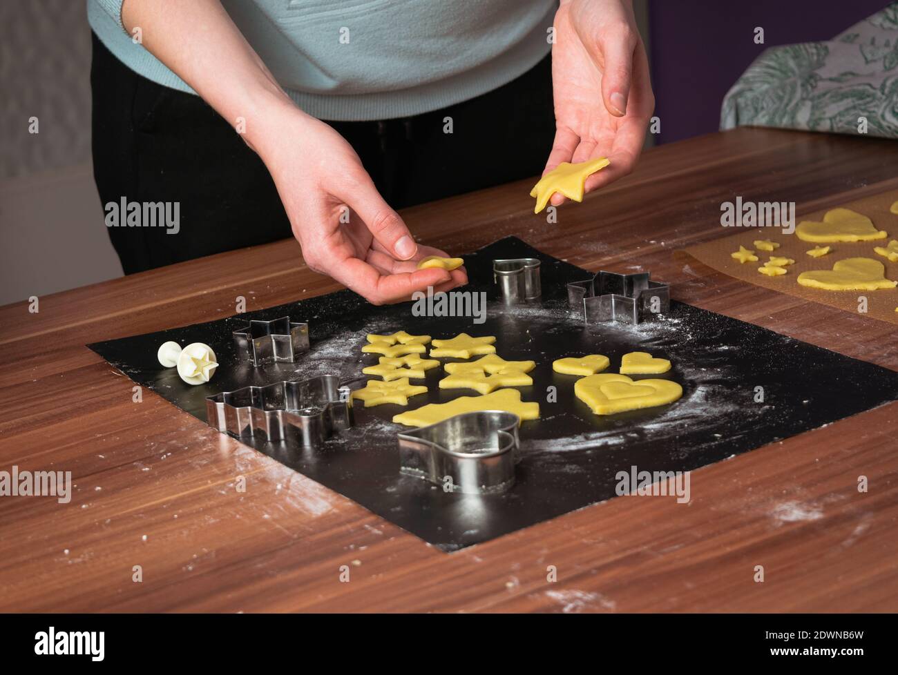 Woman making cookies no face hi-res stock photography and images - Alamy