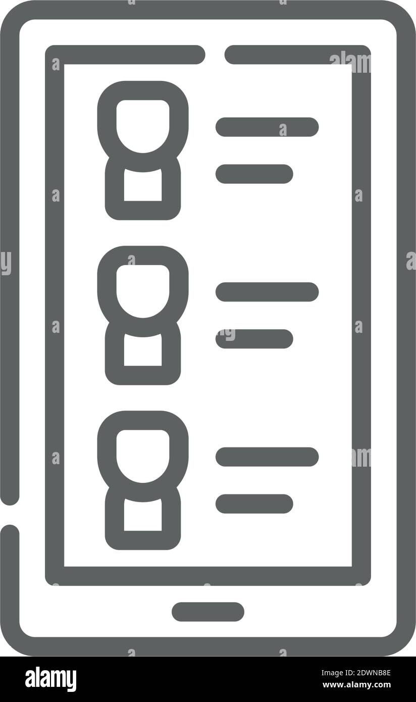 contact list vector icon modern simple vector illustration Stock Vector ...