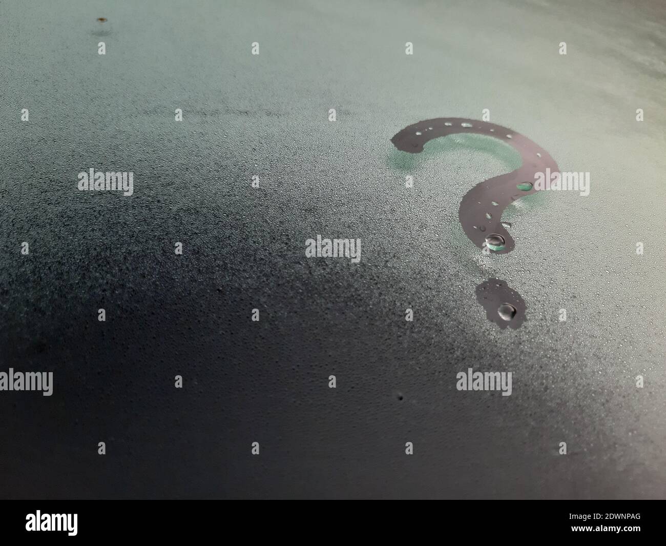 Question mark and water hi-res stock photography and images - Alamy
