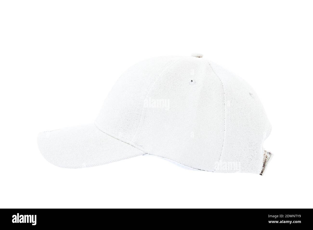 White fashion cap isolated on white background with clipping path Stock ...