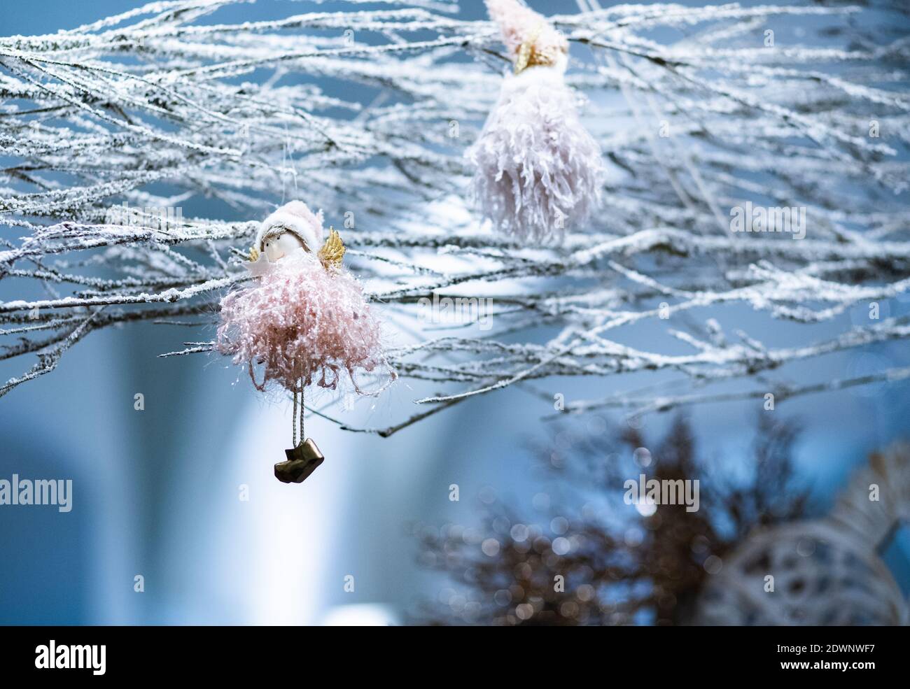 Angel on tree hi-res stock photography and images - Alamy
