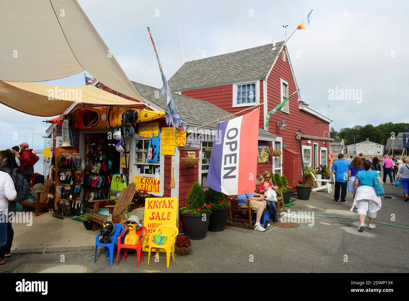 Historic Gallery on Bearskin Neck in downtown Rockport, Massachusetts ...